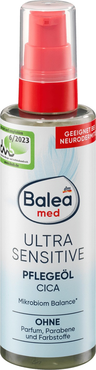 Full ingredients list Balea Med Ultra Sensitive Pflegeöl Cica