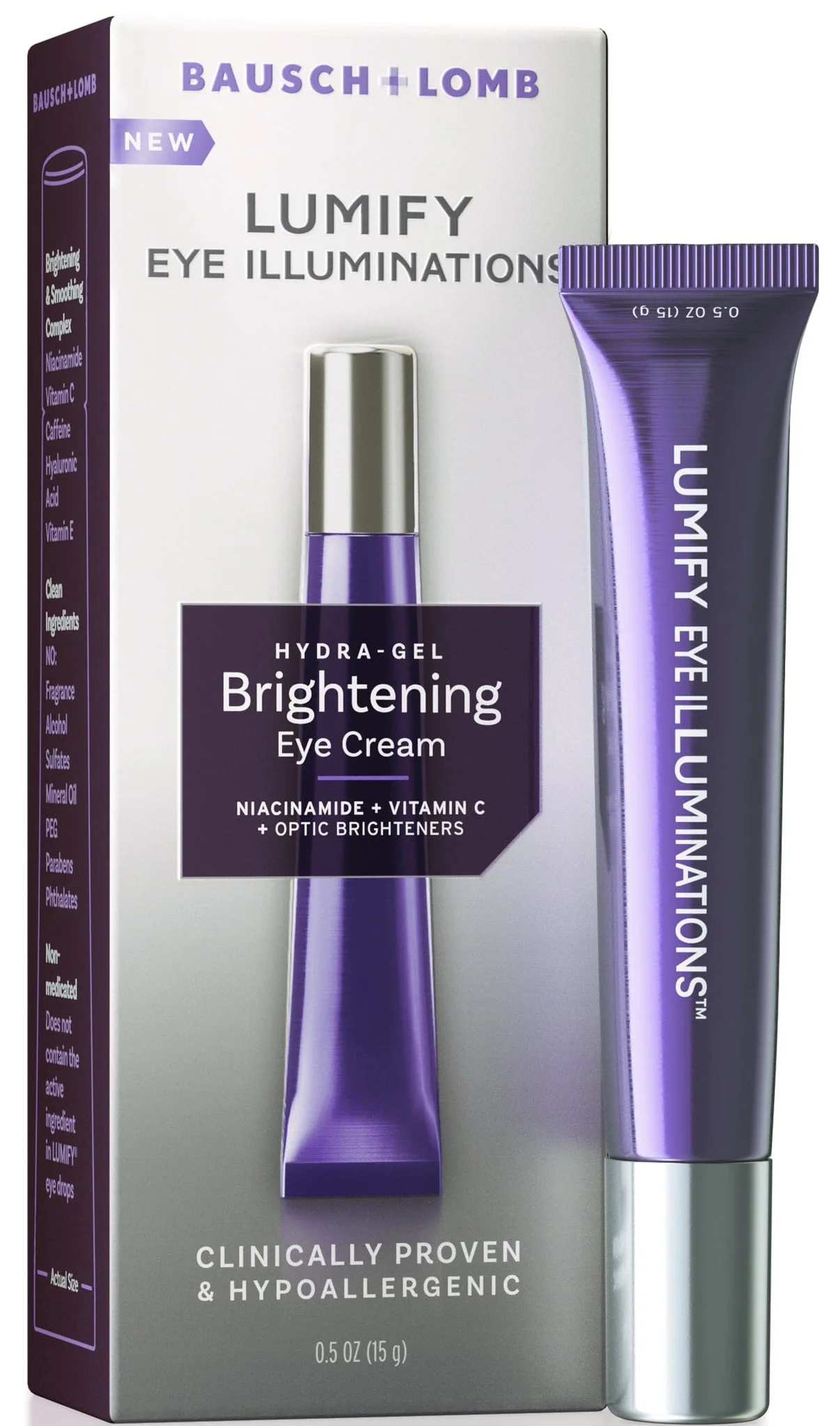 BAUSCH + LOMB Lumify Eye Illuminations Hydra Gel Brightening Eye Cream