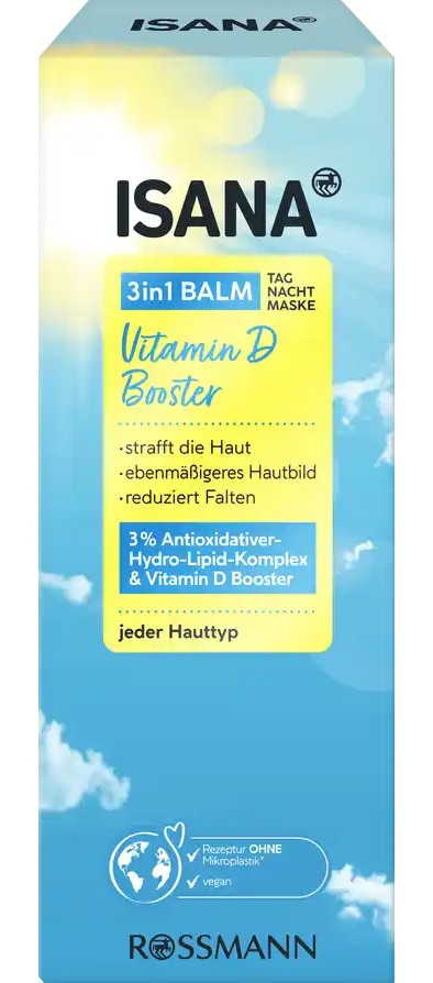 Thành phần Isana Vitamin D Booster 3in1 Balm đầy đủ