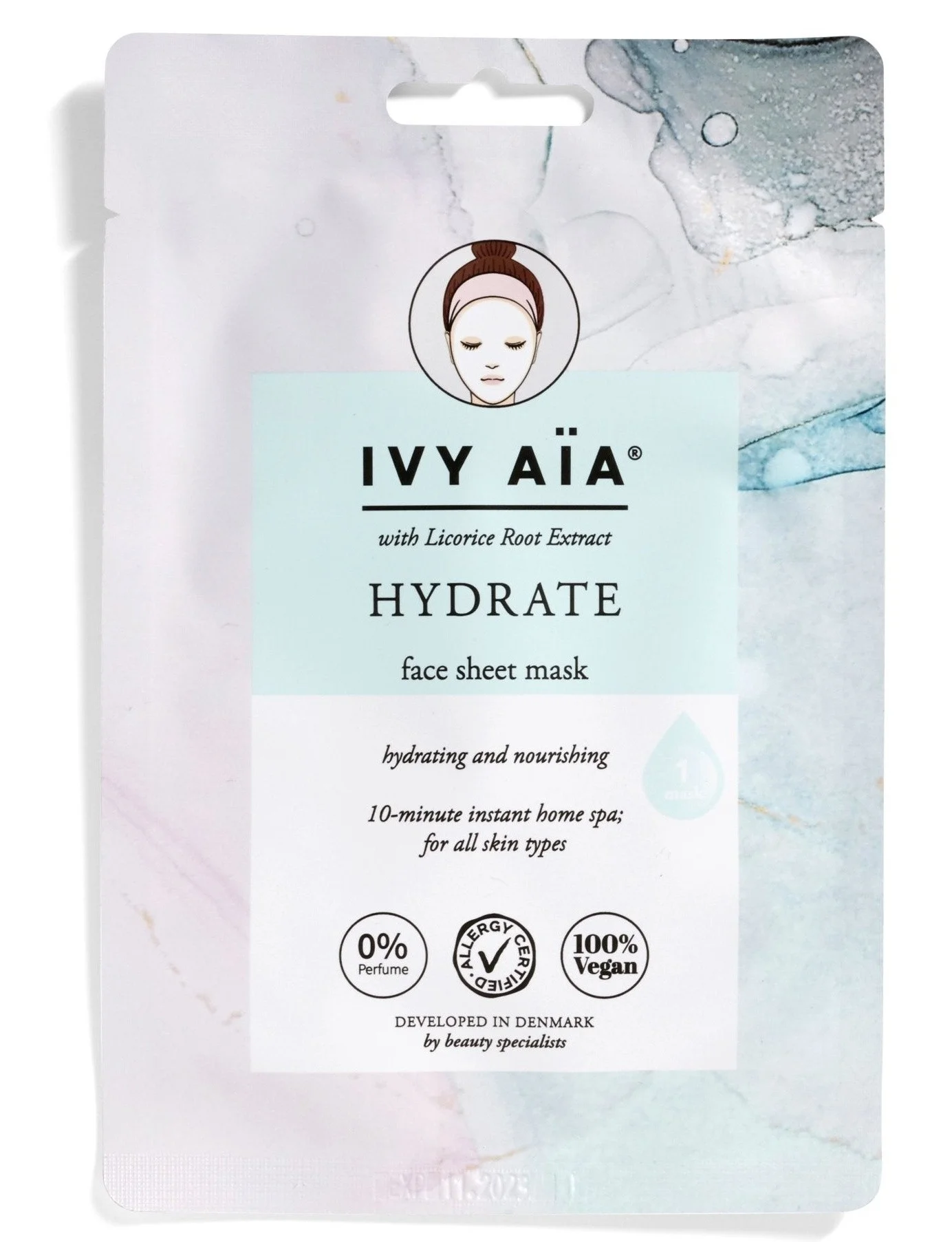Mặt nạ Ivy Aïa Face Sheet Mask Hydrate With Licorice Root Extract