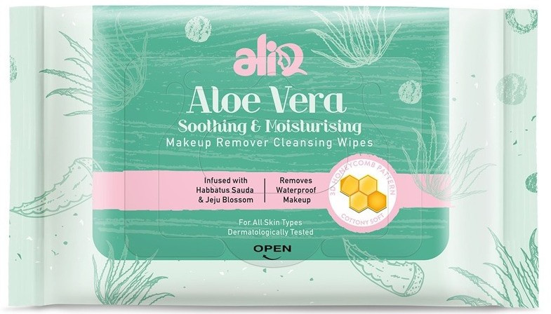 Thành phần Khăn ướt ALIA Aloe Vera Makeup Removing Wipes