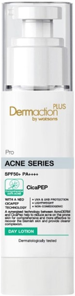 Dermaction plus by watsons Pro Acne Series SPF50+ Pa++++ Day Lotion
