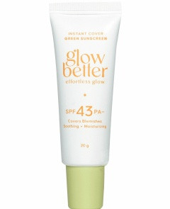 Glow Better Instant Cover Green Sunscreen SPF 43 Pa++