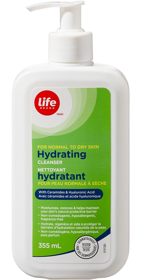 Full ingredients list Life Brand Hydrating Cleanser