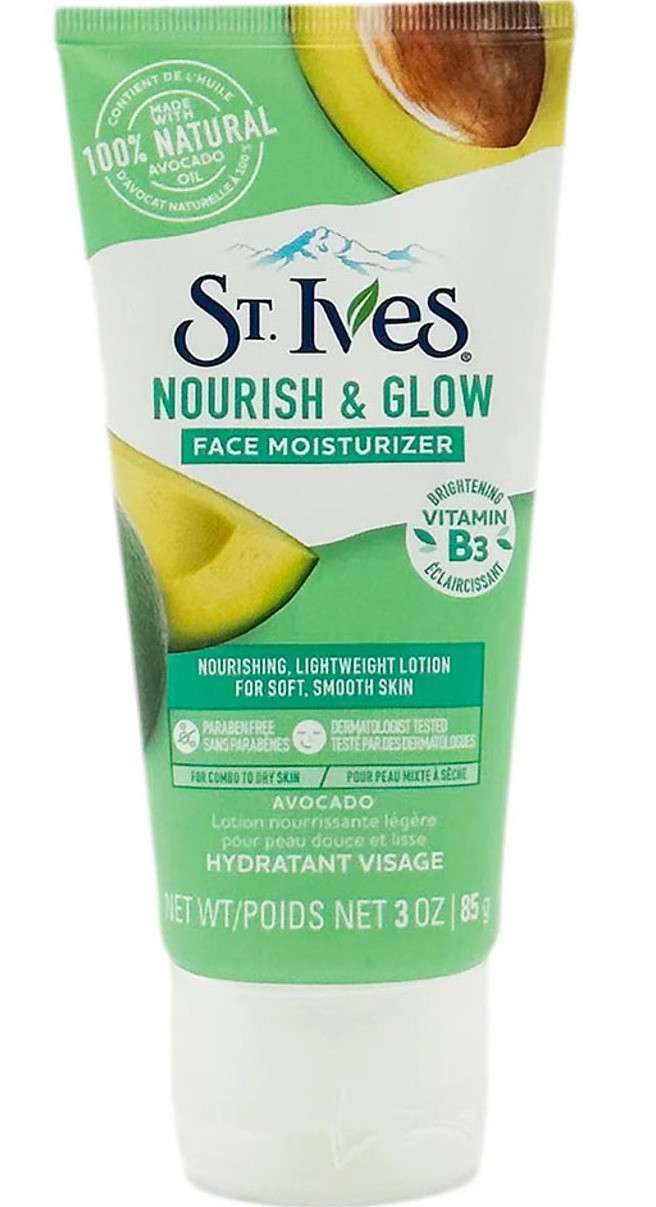 Full ingredients list St Ives Nourish And Glow Face ...