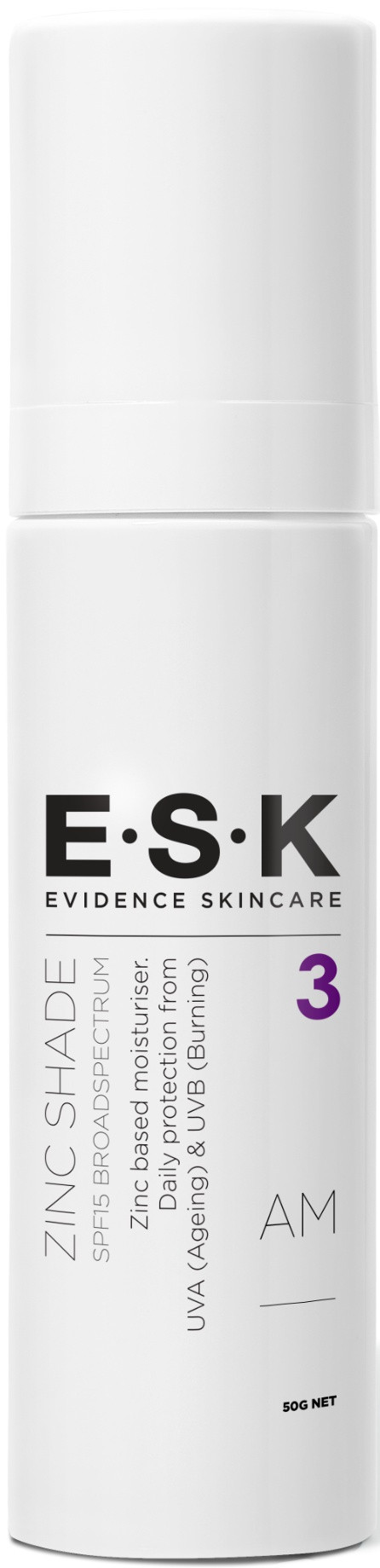 Thành phần Evidence Skin Care Zinc Shade đầy đủ