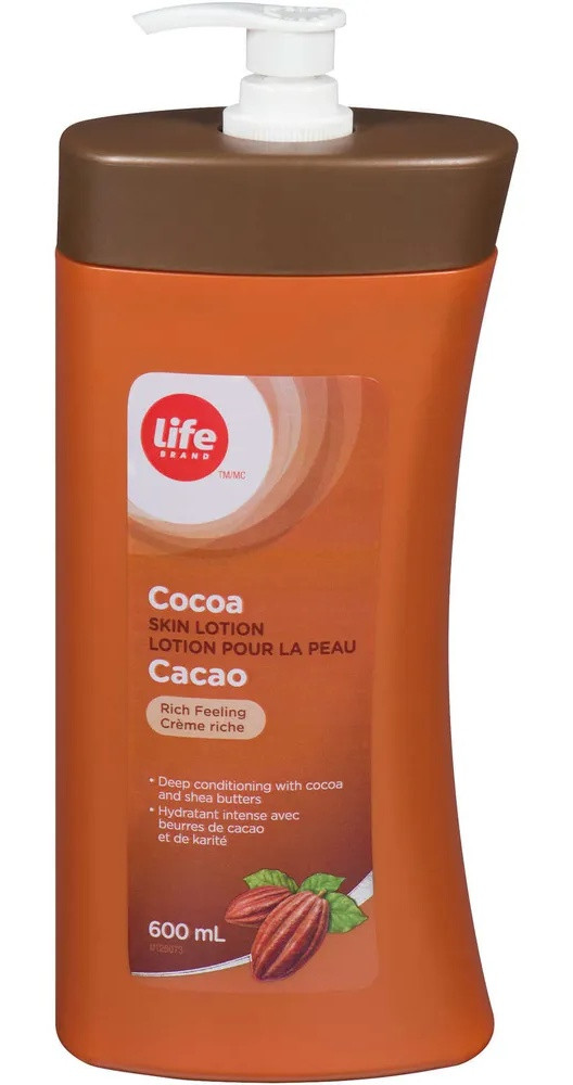 Full ingredients list Life Brand Cocoa Skin Lotion
