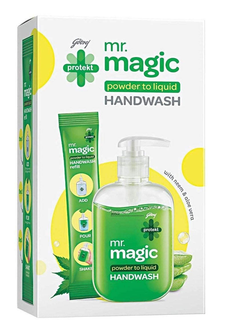 Nước rửa tay godrej Protekt Mr Magic Powder To Liquid Handwash