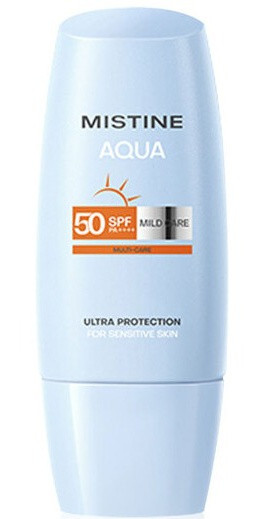 Mistine Aqua Base Ultra Protection Mild Care Facial Sunscreen Cream ...