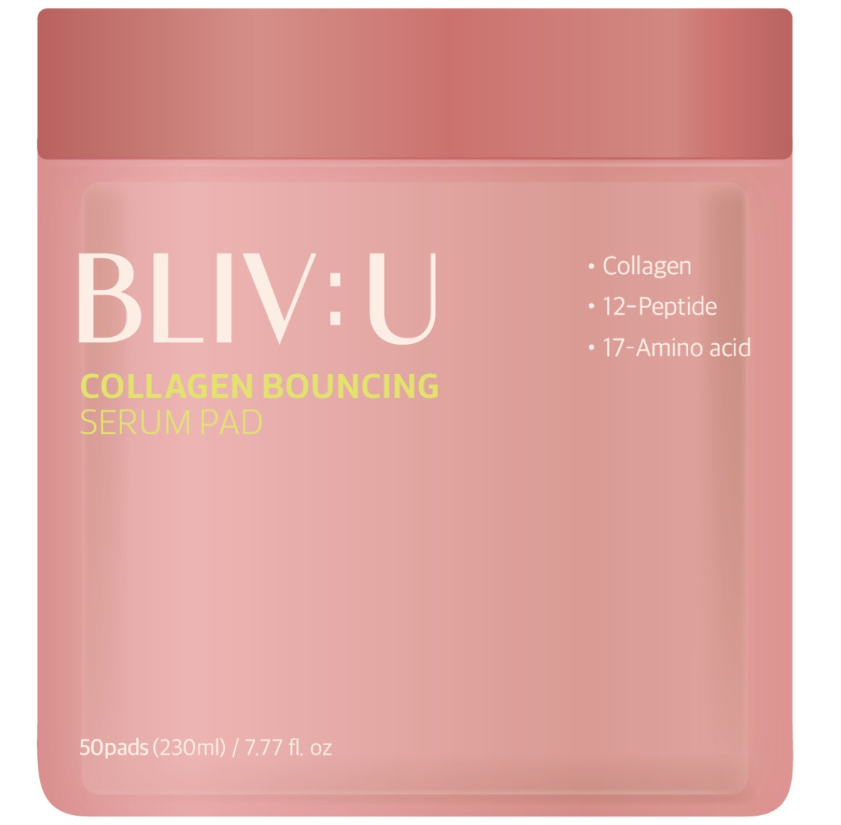 Full ingredients list BLIV:U Collagen Bouncing Serum Pads