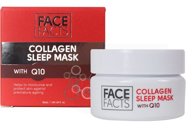 Full ingredients list Face facts Collagen Sleep Mask With Q10