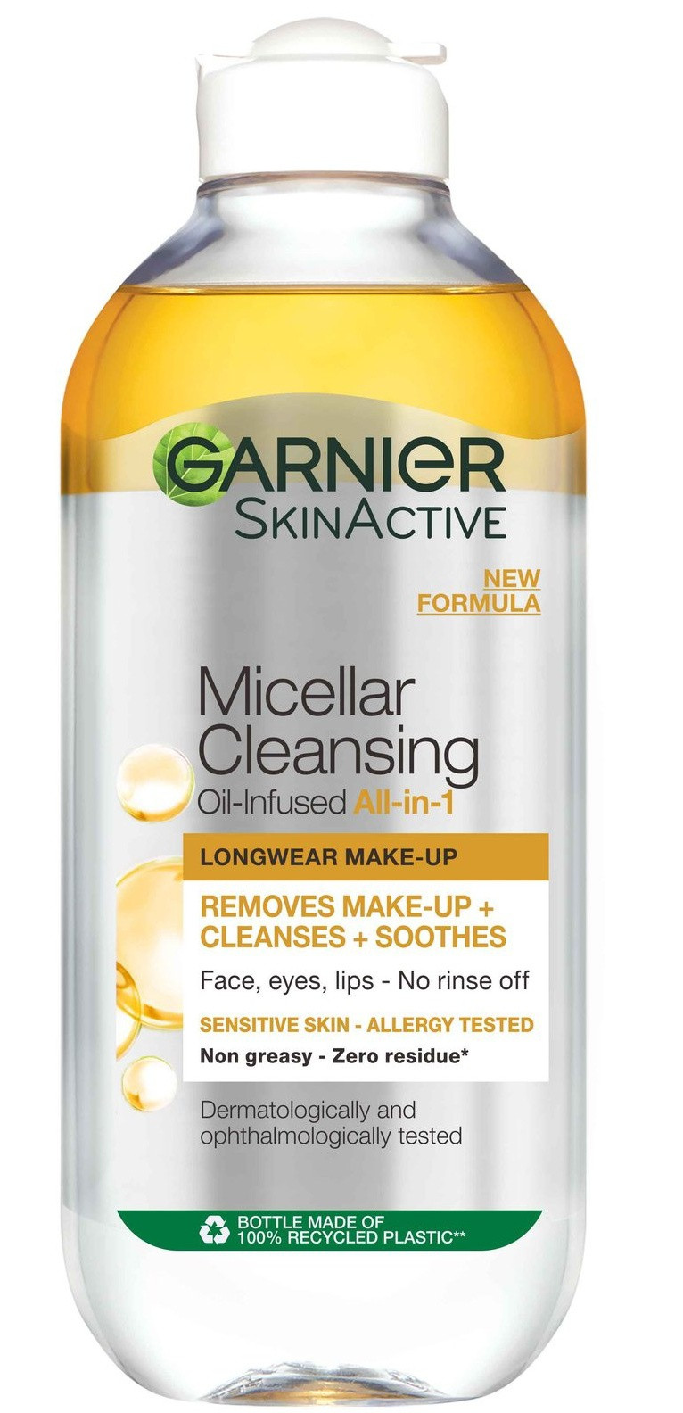 Full ingredients list Garnier Micellar Oil-infused Cleansing ...
