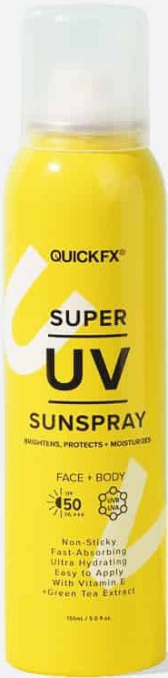 Full ingredients list Quickfx Super UV Sunspray
