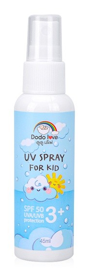Thành phần Xịt Dodo love UV Spray For Kid đầy đủ