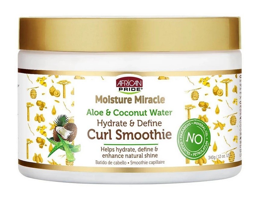 African Pride Moisture Miracle Aloe & Coconut Water Hydrate & Define ...