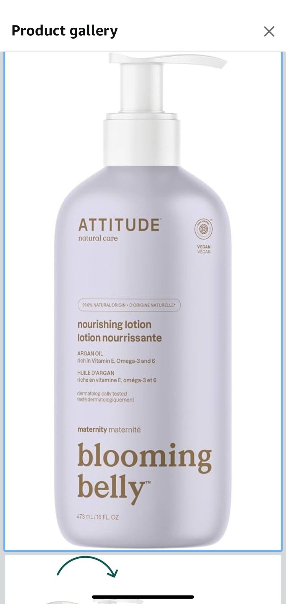 Attitude Blooming Belly Body Lotion