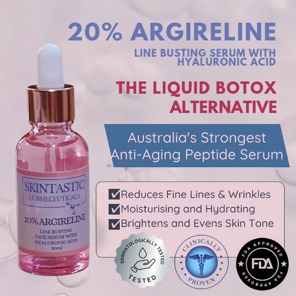 Ingredients list Skintastic Cosmeceuticals 20% Argireline Line ...